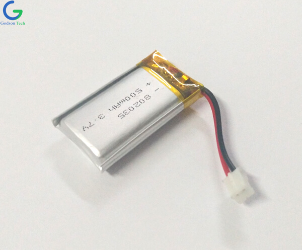 Lithium Polymer Battery-802035 500mAh 3.7V-Lithium Battery